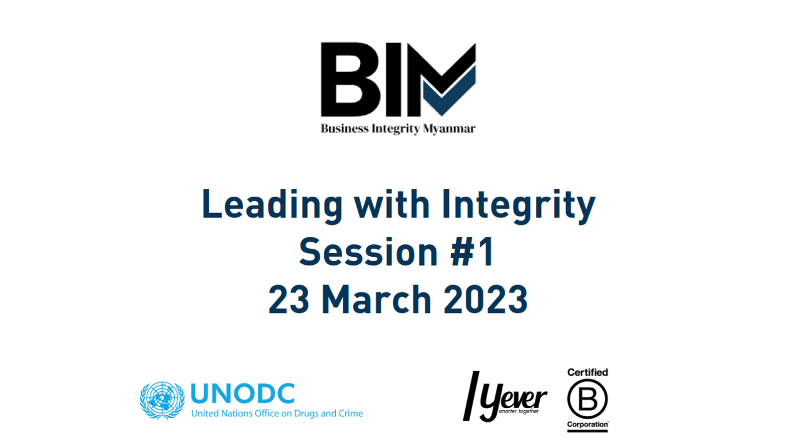 Training - Business Integrity Myanmar